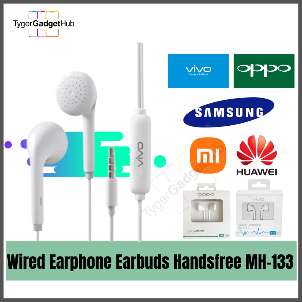 Earphone Handsfree Earbuds Handsfree 3.5mm jack Oppo/Vivo/Samsung ...