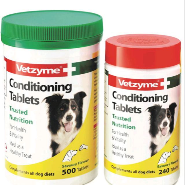 Vetzyme Conditioning Tablets with B Complex Vitamins for Dogs (100, 240 ...