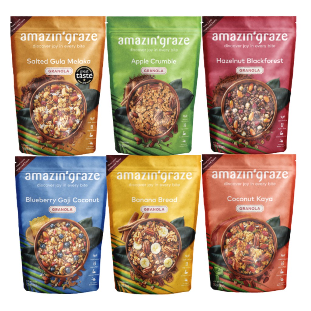 Amazin' Graze Granola 250g Healthy Breakfast | Shopee Malaysia