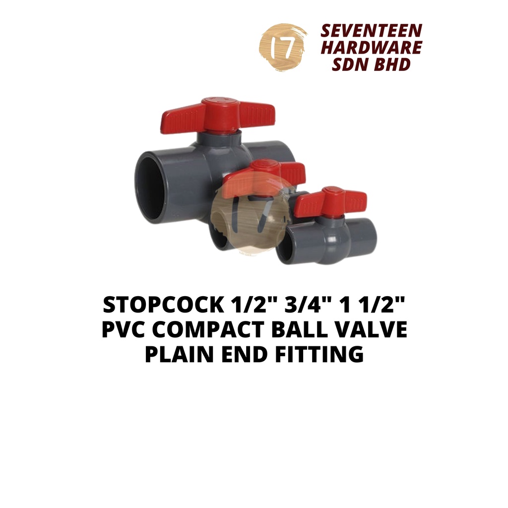 Pvc Compact Plain End Fitting / Stopcock Pvc Ball Valve (Socket ...