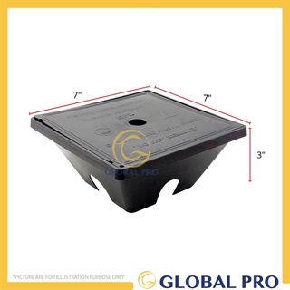 7" x 7 " PVC Earth Chamber With Cover PVC Link PVC Earth Chamber ...