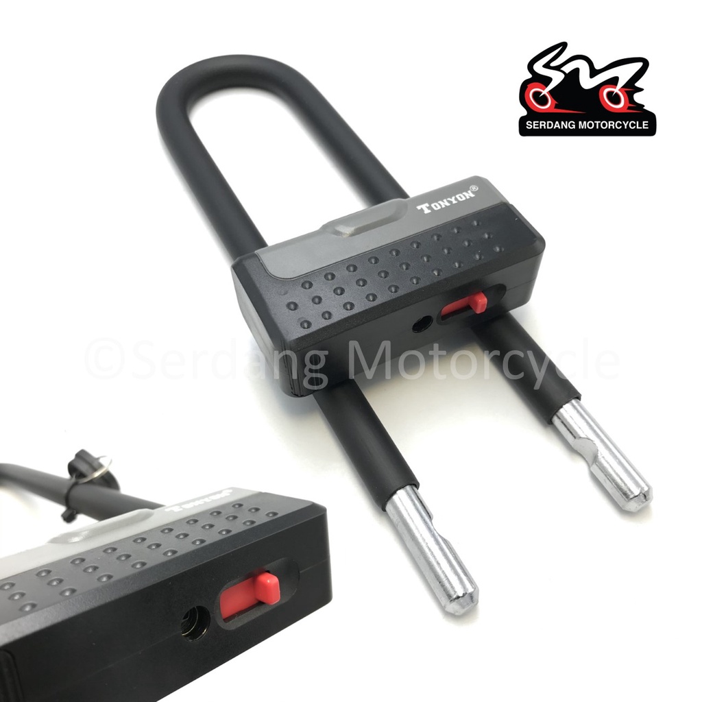TONYON Fork Lock Heavy Duty Security Chain Lock Motorcycle Motosikal ...