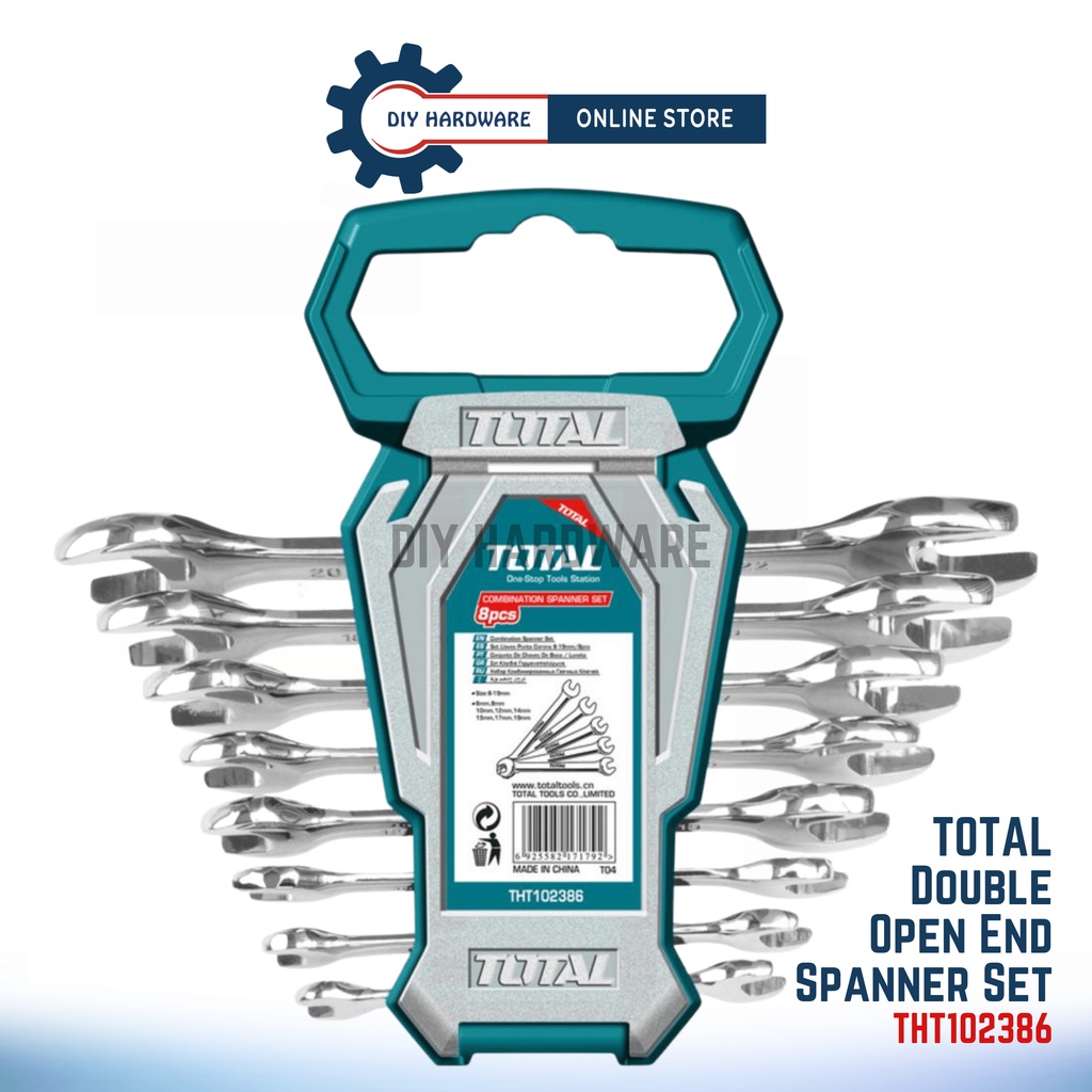 Total Double Open End Spanner Set THT102386 | Shopee Malaysia