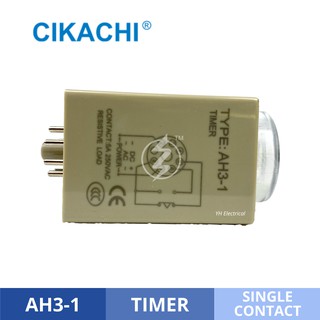 CIKACHI CKC IC Timer Relay AH3-1 10/30/60 Second 240VAC Analogue Type ...