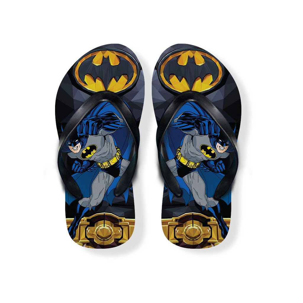 Batman Black Boys' Sponge Flip-flops | Super Hero Sandals | Shopee Malaysia