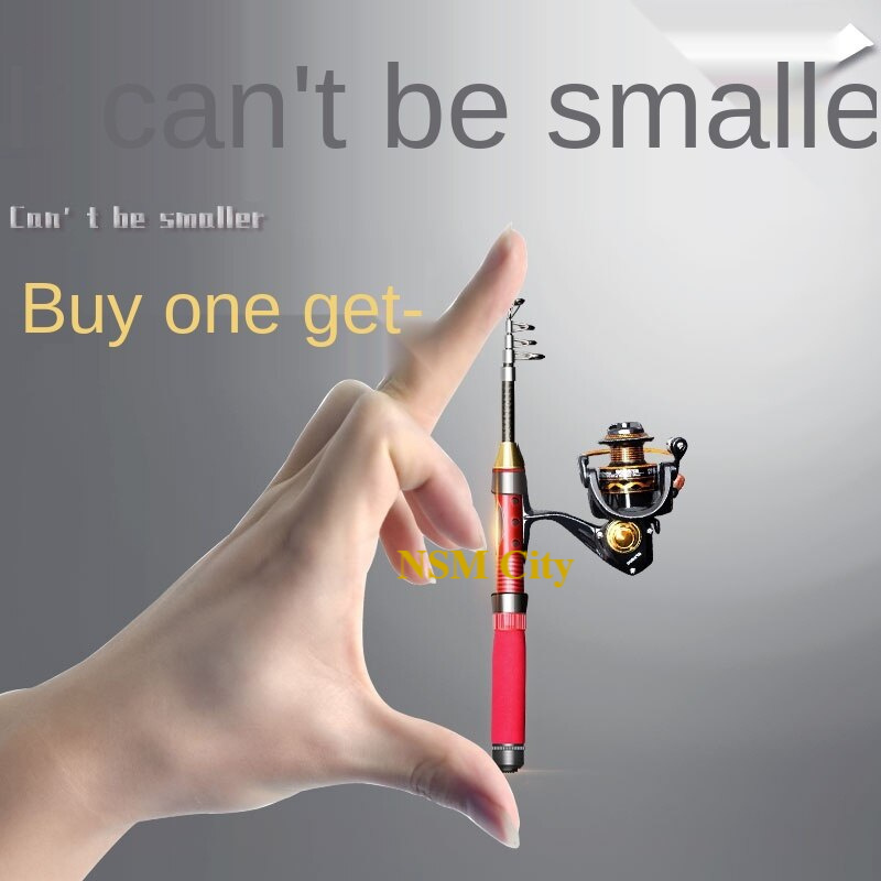 Alat memancing pancing ikan/ Mini small sea pole throwing fishing rod ...