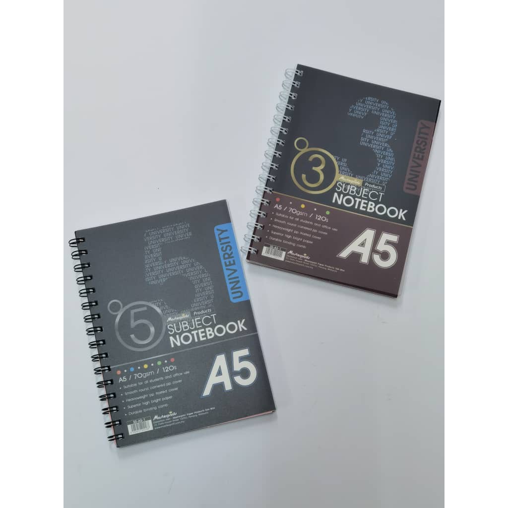 MasterPrints A5 Subject Book 70gsm 120's | Shopee Malaysia