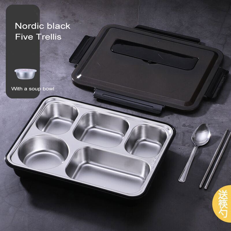 2100ML Cute Korean Lunch Box Food Container Food Organizer Wheat Fiber ...