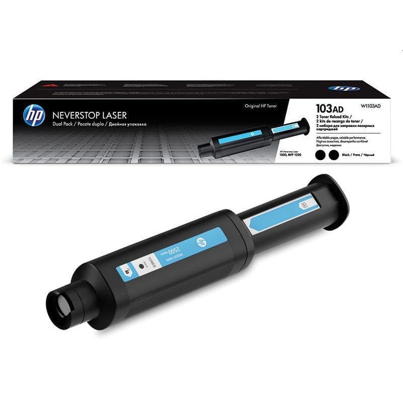 HP 103AD 2-PACK NEVERSTOP TONER RELOAD KIT(5K) - W1103AD | Shopee Malaysia