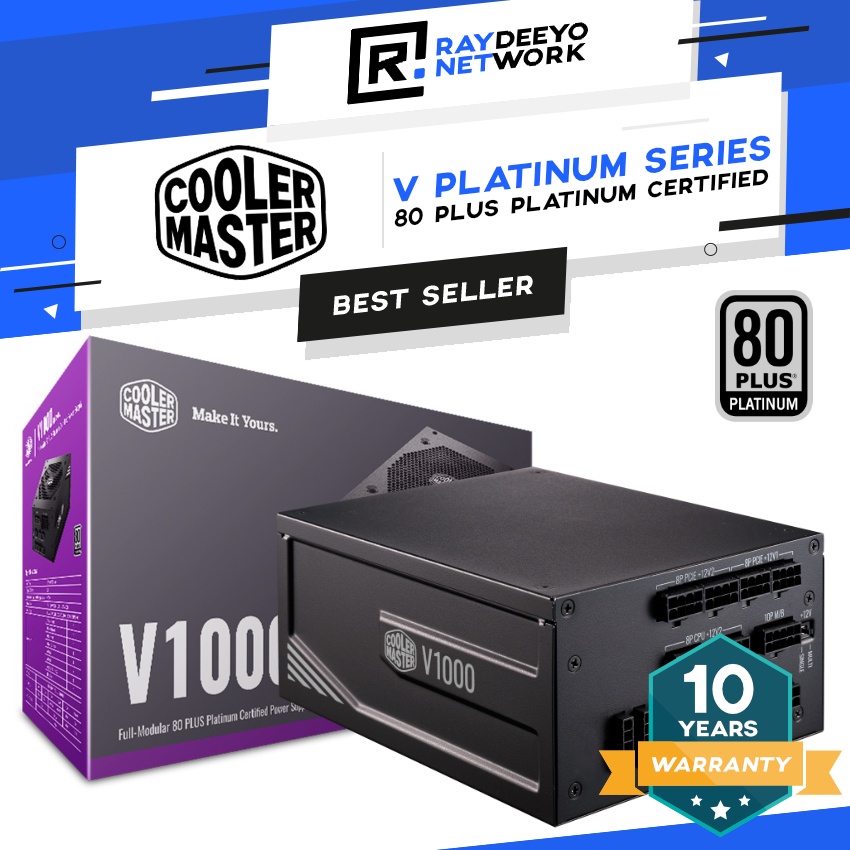 Cooler Master V Platinum 1000W / 1300W Full Modular PSU Power Supply ...