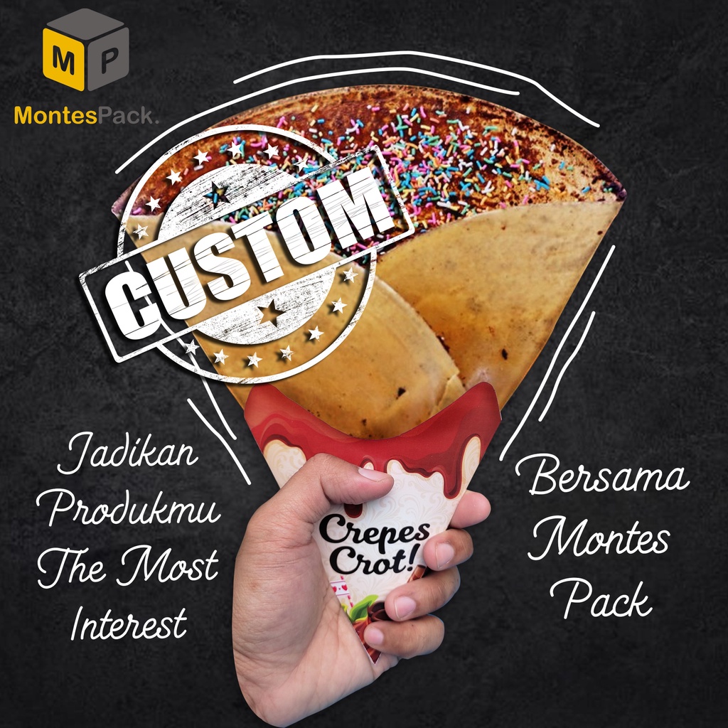 Custom cotton CREPES / Leker packaging Your own design | Shopee Malaysia