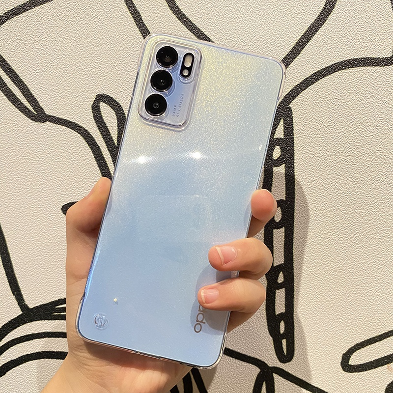 OPPO Reno 6 5 Pro Reno6 Reno6Pro Casing Transparent No-frame Hard PC ...
