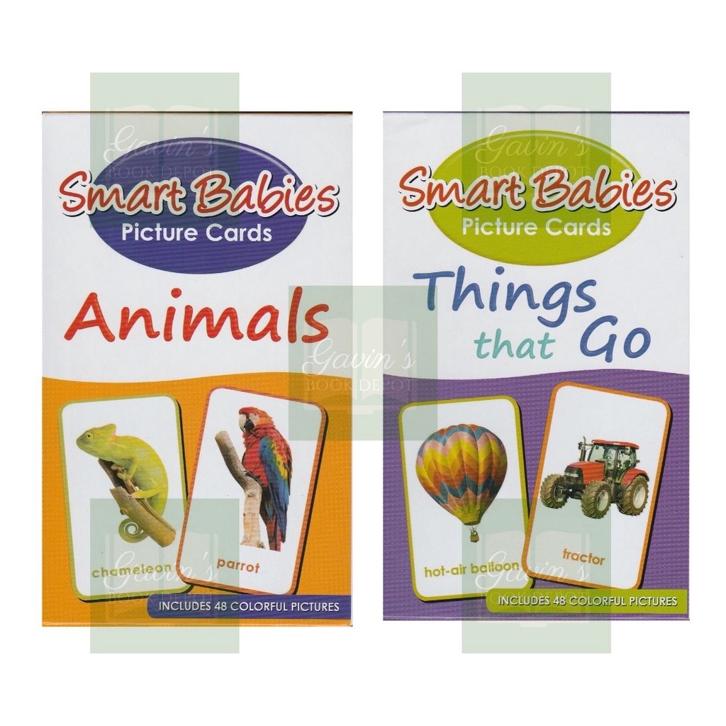 Smart Babies Picture Cards (Animals, Things That Go) | Shopee Malaysia