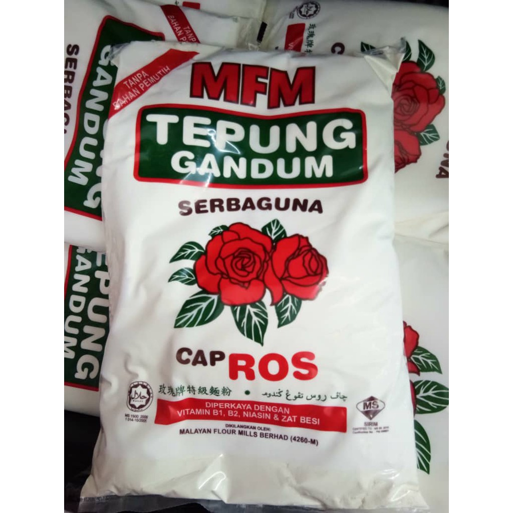 TEPUNG GANDUM CAP BUNGA ROSE 850G | Shopee Malaysia