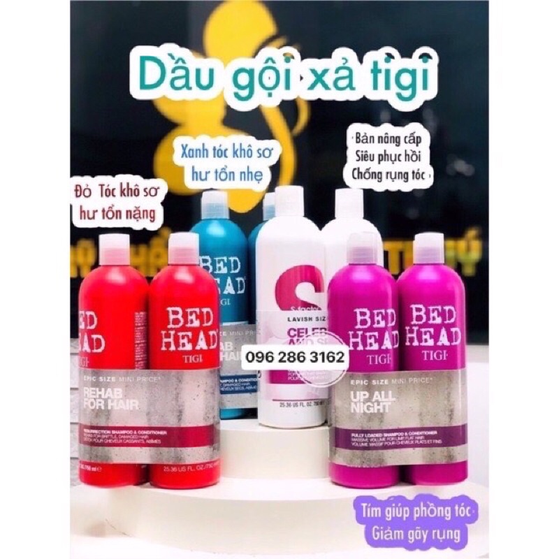 (Genuine) bag Tigi Conditioner Shampoo 750ml (Red, Blue, Purple ...