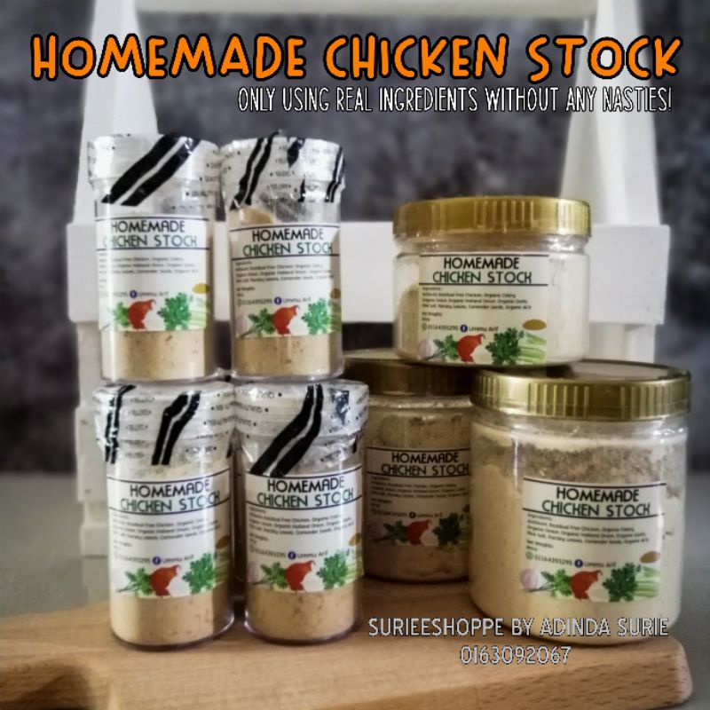 Homemade Chicken Stock Powder (Stok Ayam Bebas MSG) | Shopee Malaysia