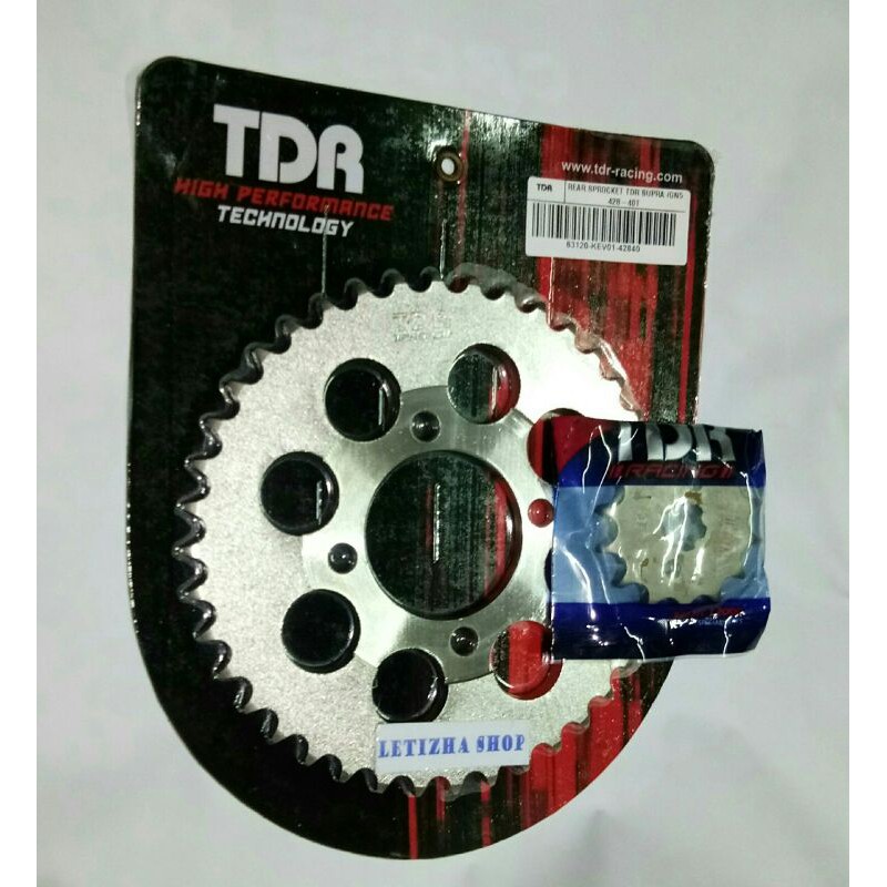 GEAR SET FRONT + REAR HONDA SUPRA SUPRA-X 14T-40T TDR RACING | Shopee ...