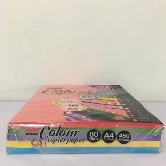 MIX COLOUR PAPER A4 KERTAS WARNA 450SHEET 80GSM DARK | Shopee Malaysia