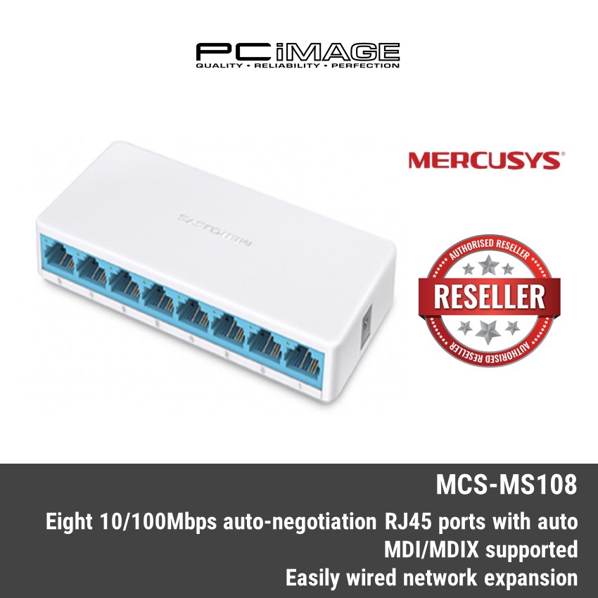 MERCUSYS MS108 8 Port Mini Desktop Switch | Shopee Malaysia