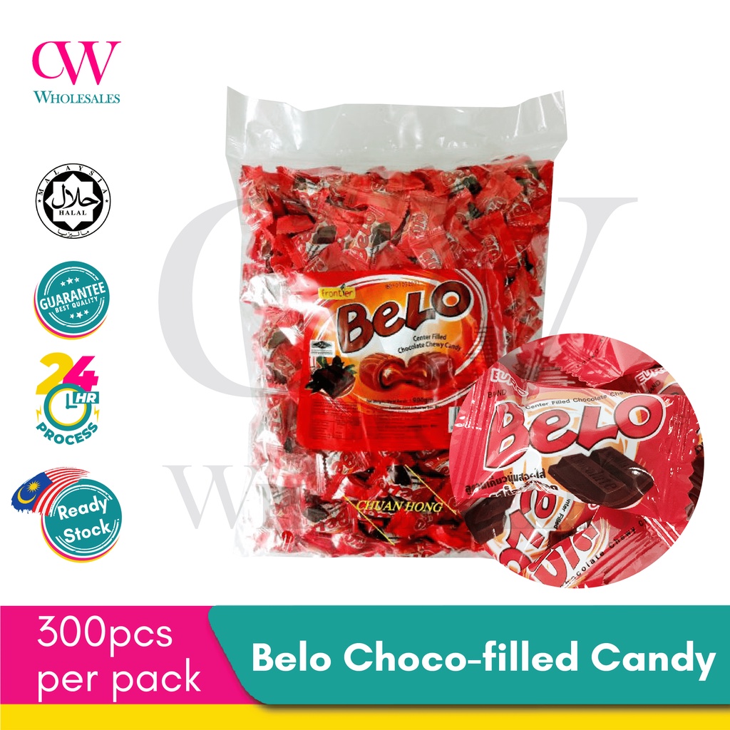 Belo Chocolate-filled Candy 300pcs per pack | Shopee Malaysia