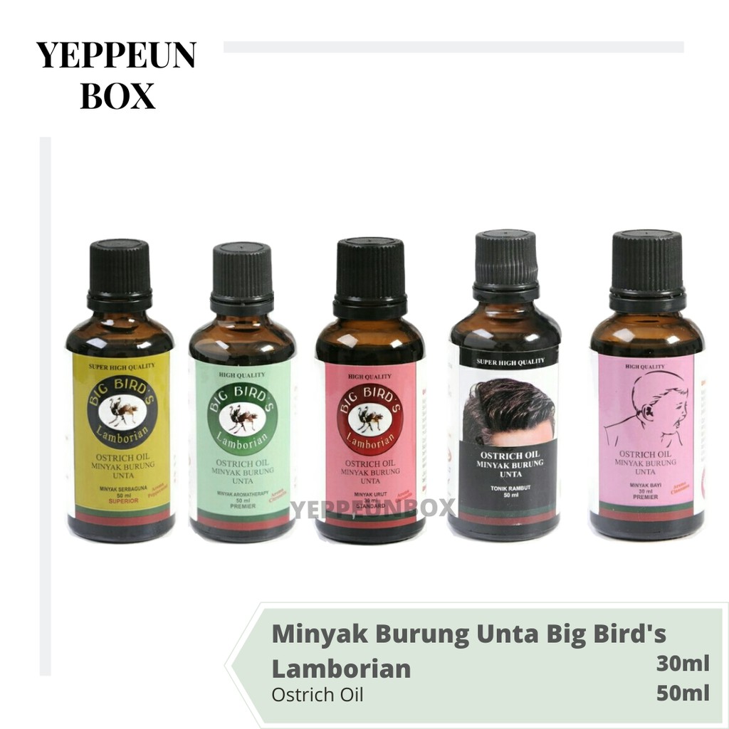 MINYAK AROMATHERAPY BIG BIRD'S LAMBORIAN (MINYAK BURUNG UNTA / OSTRICH ...