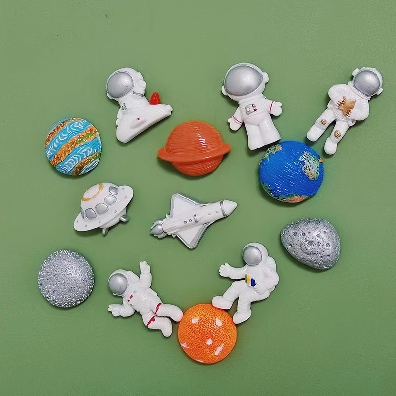 13PCS 3D Magnetic decoration planet / space / astronaut magnet / cute ...