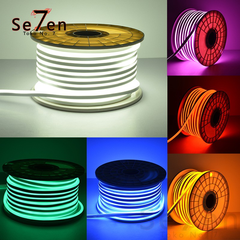 Flexible NEON LED 50M 220V LED STRIP FLEXIBLE HOSE 50METERS | Shopee ...
