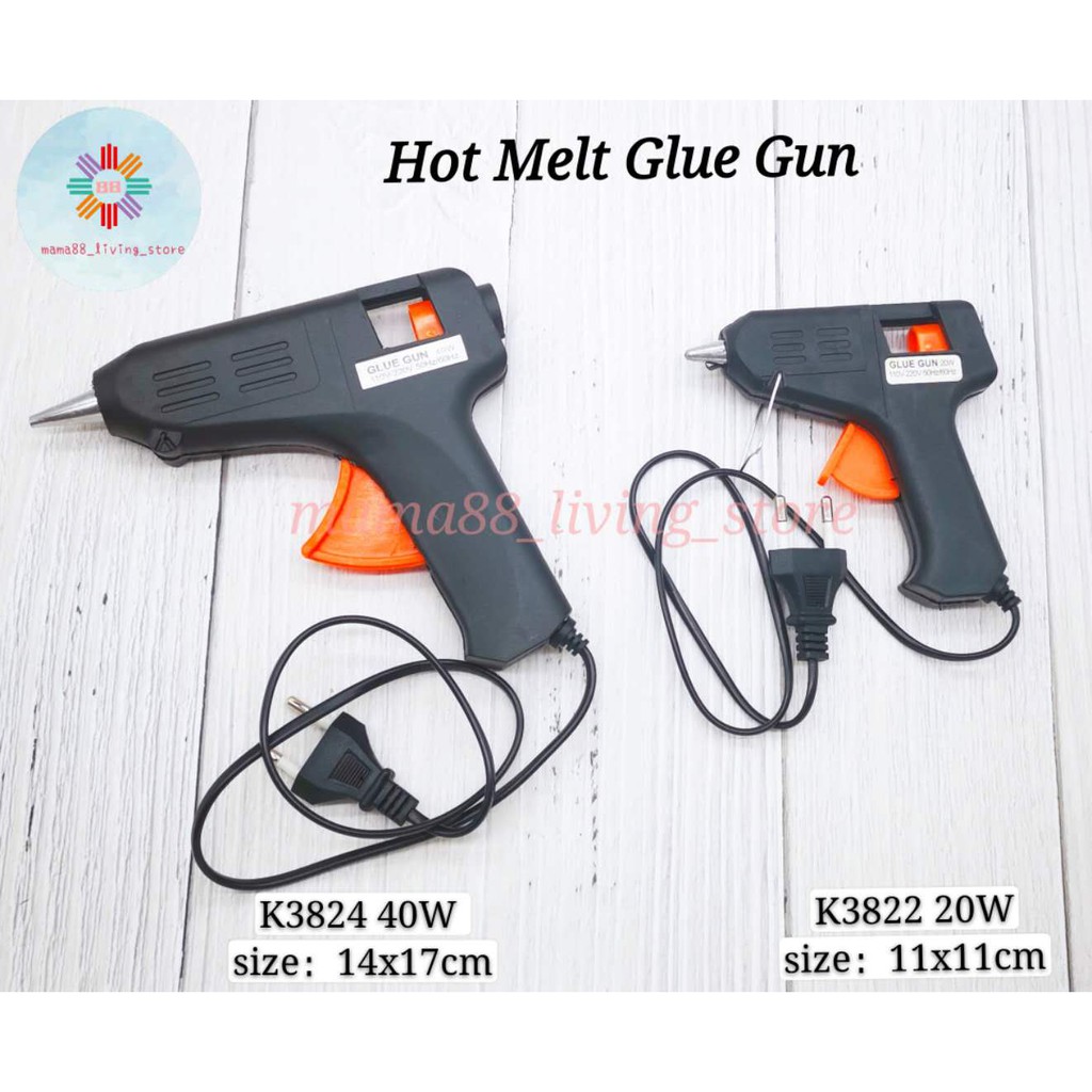 【Ready Stock】Hot Melt Glue Gun/Pistol Gam Panas/热胶枪 20W(K3822)/40W ...