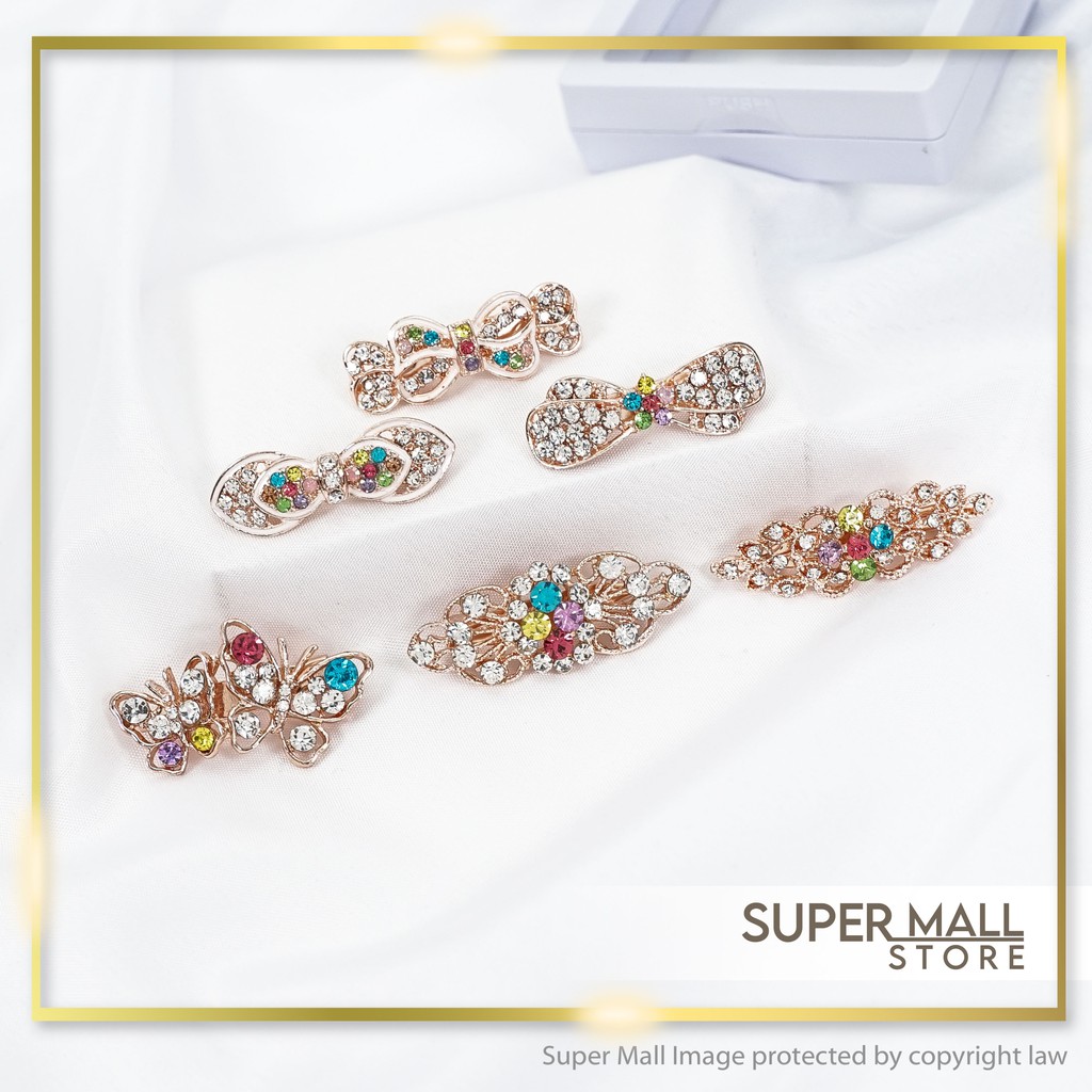 Kerongsang Bahu 1 Pcs Korea Premium Rhinestone Single Brooch Pin Tudung ...