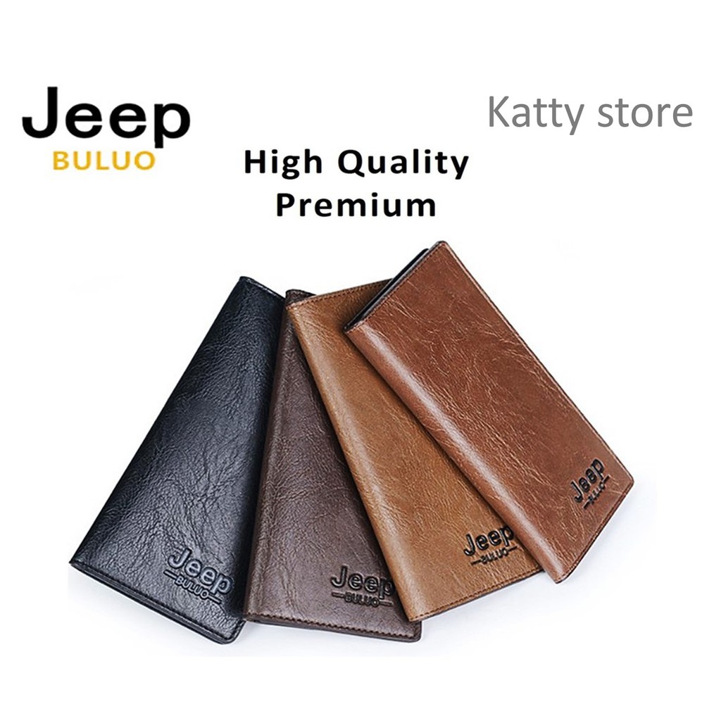 8068 Jeep Professional Long Wallet For Men Leather Man Clutch Dompet ...