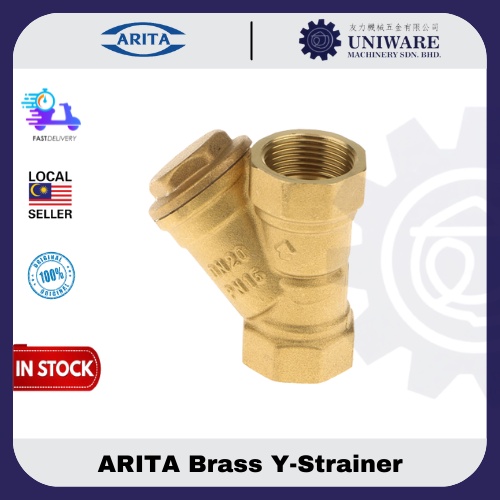 🔥100% ORIGINAL🔥 ARITA Brass Y-Strainer - 15mm, 20mm, 25mm, 32mm, 40mm ...