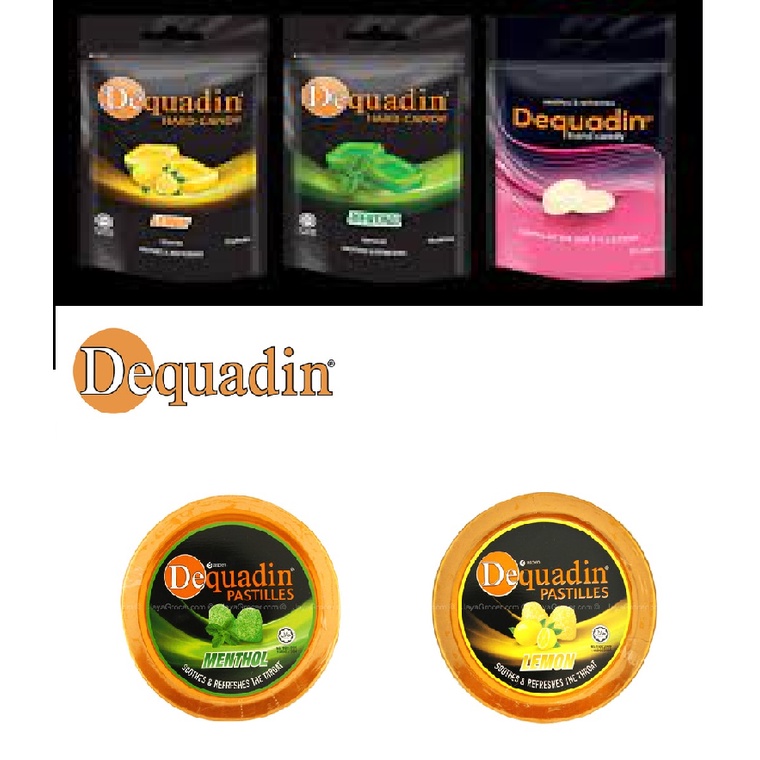 DEQUADIN HARD CANDY - tube 38g/10s / Dequadin Pastilles 50g | Shopee ...