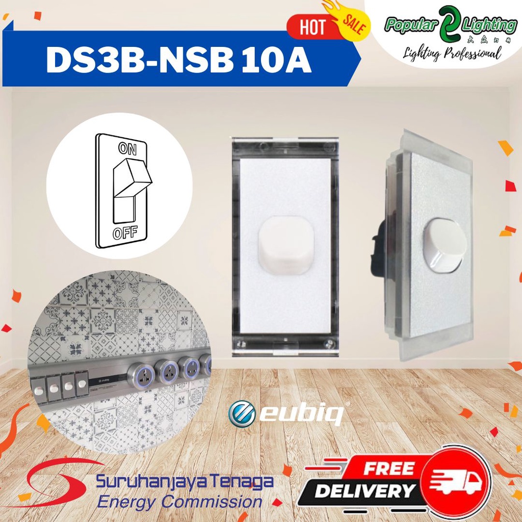 Eubiq - BS4-BLK ITL4-L-BLK Standard British Adapter Electric Socket ...