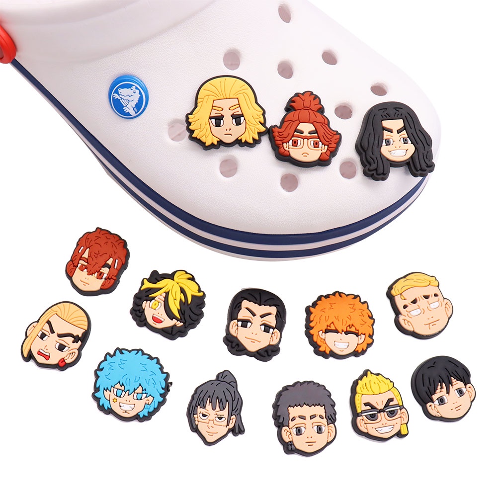 Cartoon Clover jibbits for croccs Anime Character Jibbits Charm Tokyo ...