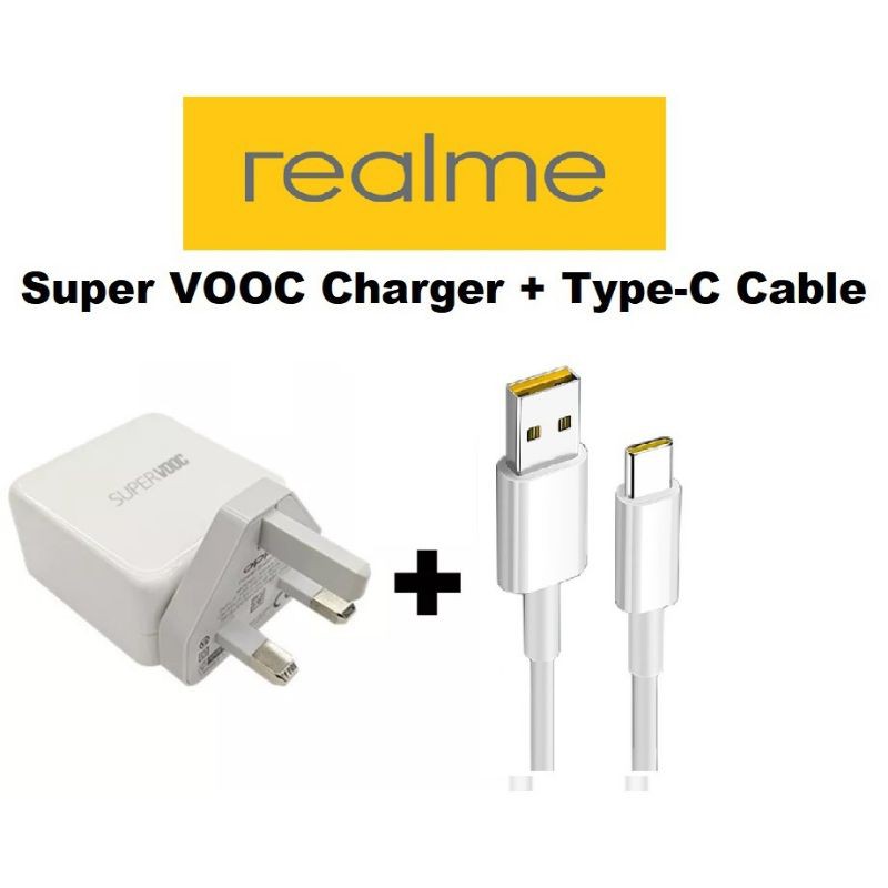 Realme 12x 11x 11 Pro 10 Pro C67 C65 C61 C55 Super VOOC Type-C Charger ...