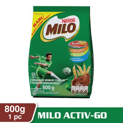 Milo Activ Go 800 gr - Nestle Milo Activ Go Pouch 800 gr | Shopee Malaysia