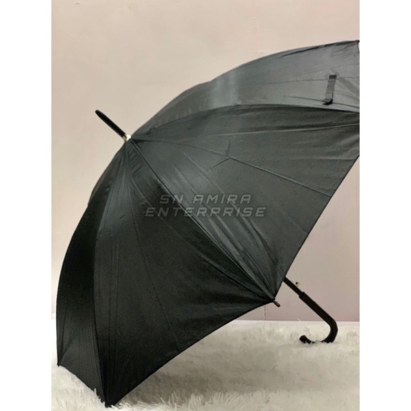 PAYUNG HITAM/UMBRELLA ALL IN BLACK (UNISEX) | Shopee Malaysia