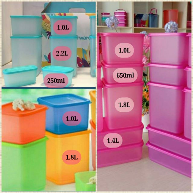 [TUPPERWARE] Sea Breeze Set So Fresh Set Bekas simpanan makanan ...