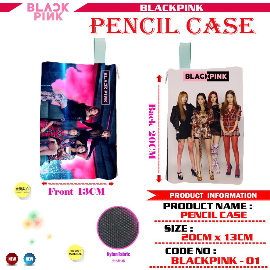 blackpink﹢ KPOP BLACK PINK PENCIL CASE BLACKPINK-PC01 (READY STOCK) | Shopee Malaysia