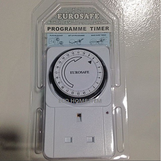 EUROSAFE 24 Hours Programme Timer Power Controller Socket Time Switch ...