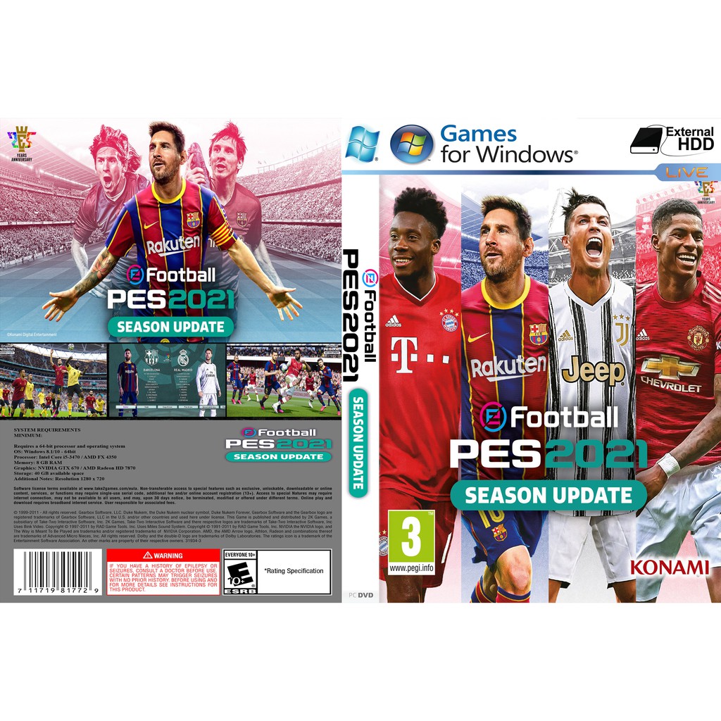 eFootball PES 2021 PC GAME Offline [Pendrive INSTALLATION] | Shopee ...
