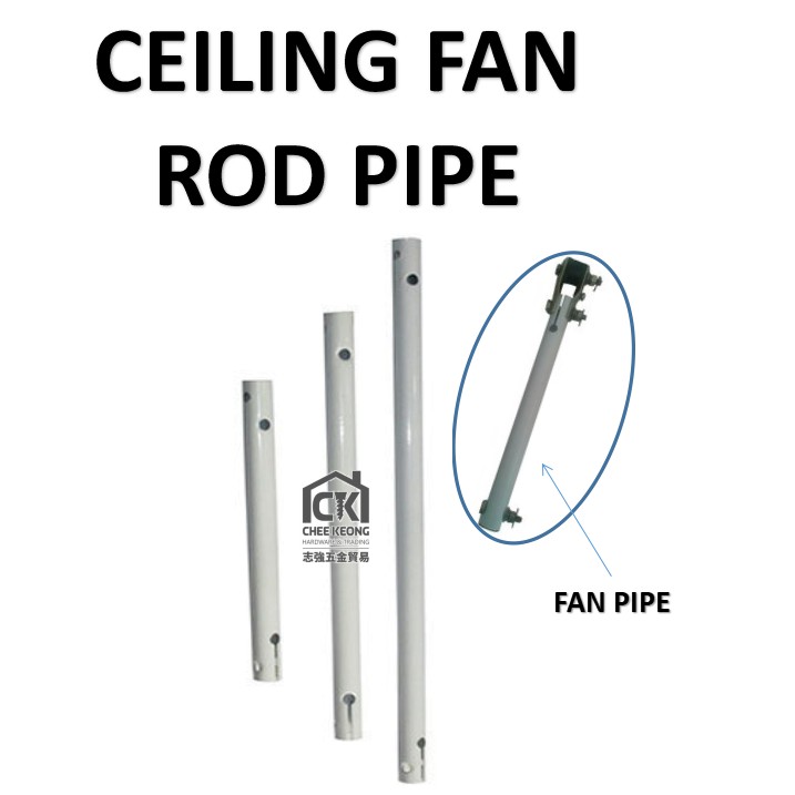 6 Inch Ceiling Fan Downrod | Shelly Lighting