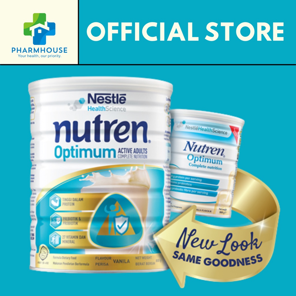 NUTREN OPTIMUM COMPLETE NUTRITION VANILLA FLAVOUR 800G | Shopee Malaysia