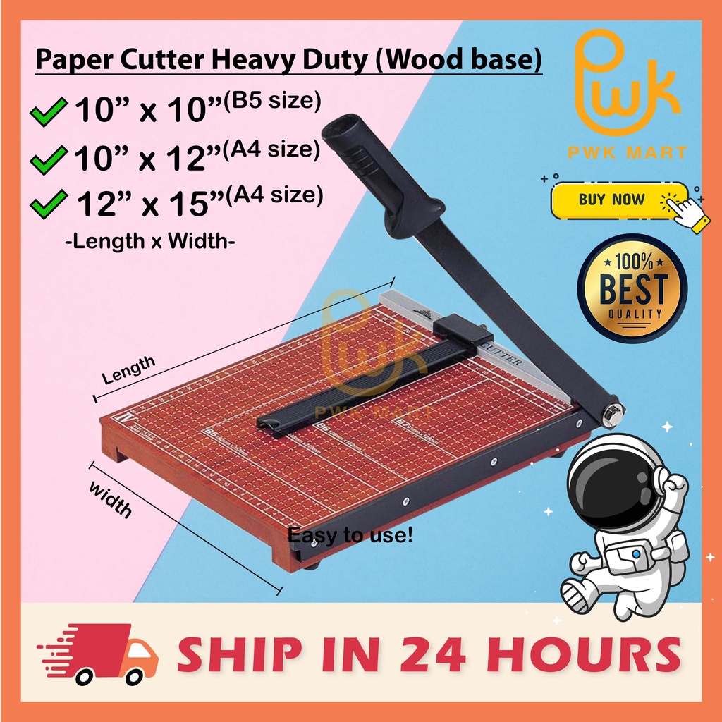Paper Cutter B5/A4 Heavy Duty (Wood base)🔥READY STOCK🔥 | Shopee Malaysia