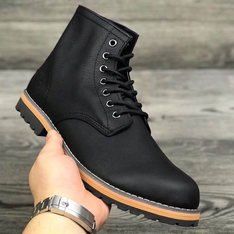 [ FREE GIFT 🎁 ] TIMBERLAND BOOTS MEN VINTAGE LEATHER HIGH BOOTS SHOES BROWN & BLACK COLOUR T0028 ...