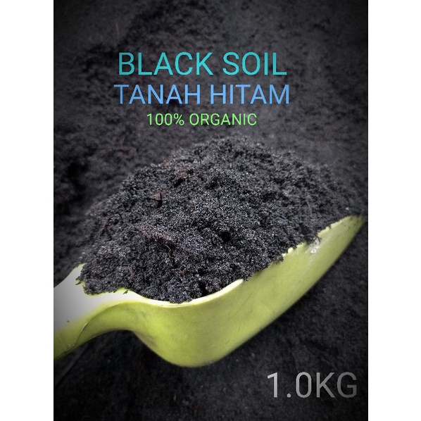 Tanah hitam black soil 100%Organik 1kg berat kasar | Shopee Malaysia