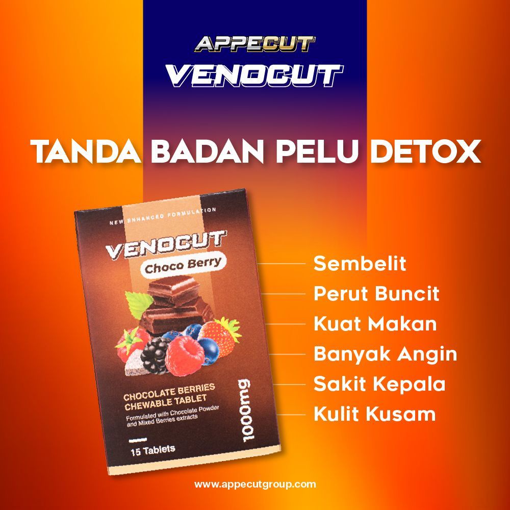 DETOX Slimming Tablets 15's NEW FORMULA | CHOCOLATE BERRIES CHEWABLE ...