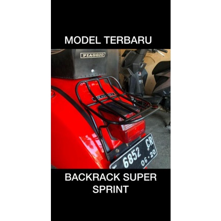 Vespa super sprint px Minimalist Rear backrack Rack | Shopee Malaysia