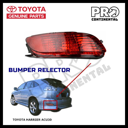 GENUINE TOYOTA HARRIER ACU30 MCU30 2004-2012 REAR BUMPER REFLECTOR ...