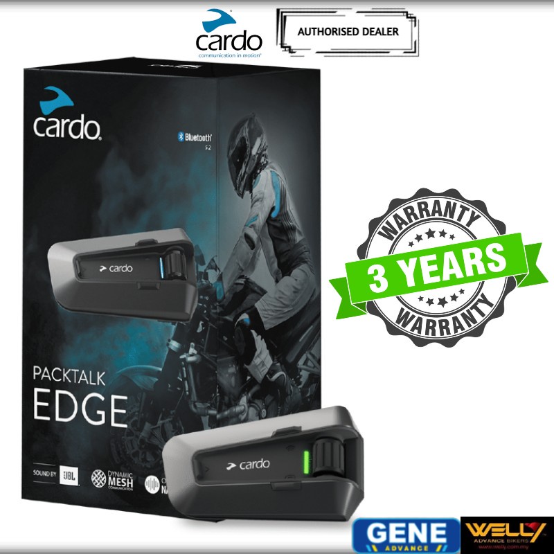 Cardo Packtalk Edge Communication System Single Pack 100% Original from ...